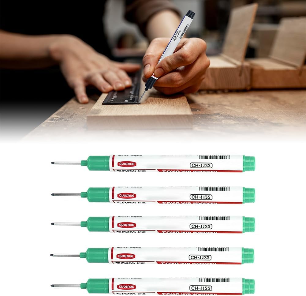 Long Head Deep Hole Marker, 2024 Permanent Markers Carpenter Ink Marker ...