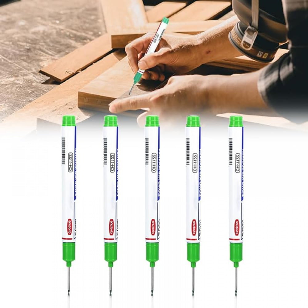Long Head Deep Hole Marker Pens, 2024 New Permanent Markers Carpenter ...