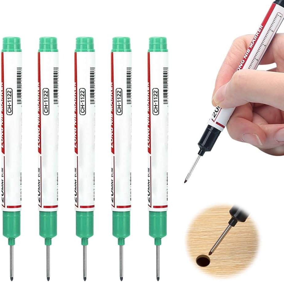 Long Head Deep Hole Marker Pens, 2025 New 20mm Deep Reach Permanent ...