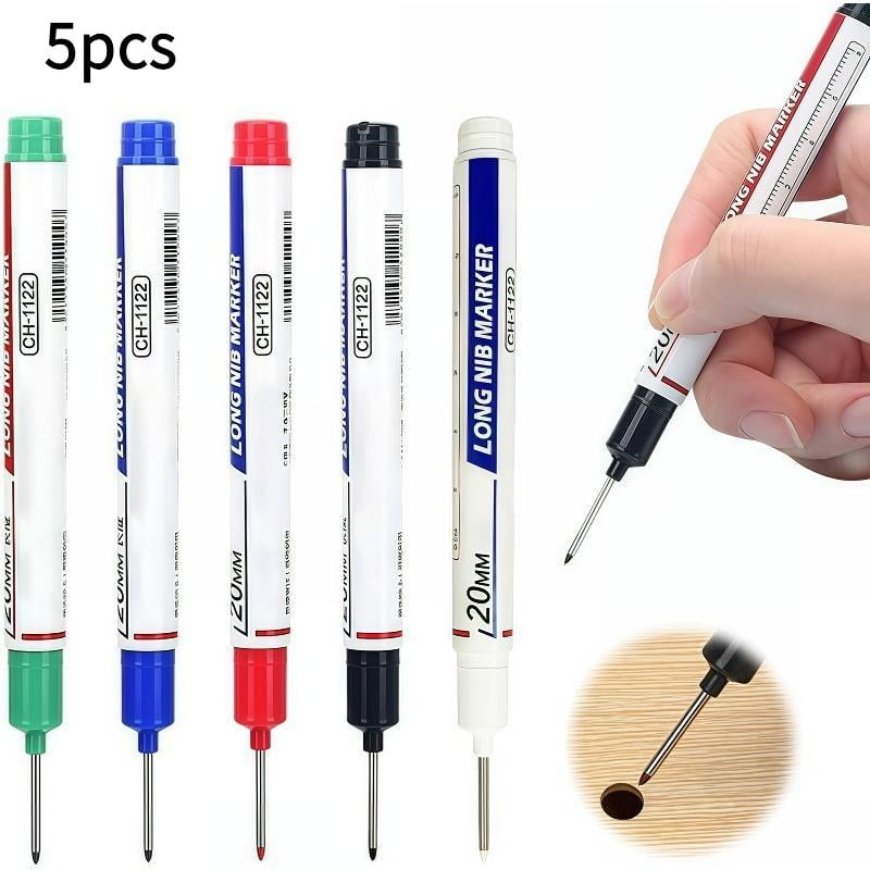 Long Head Deep Hole Marker Pens (5/10/15/20 Pcs) - 20mm Waterproof ...