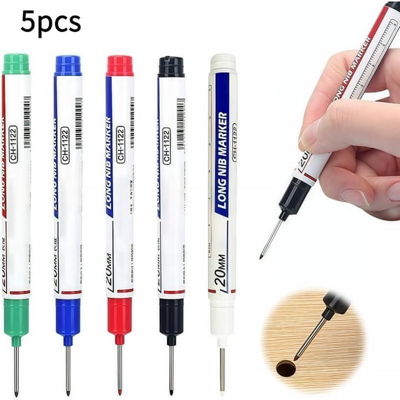 Long Head Deep Hole Marker Pens (5/10/15/20 Pcs) - 20mm Waterproof ...