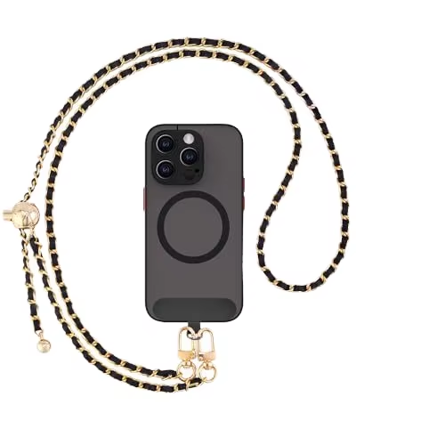 Long High-end Metal Phone Chain Hanging Rope Can Be Carried Back Or ...