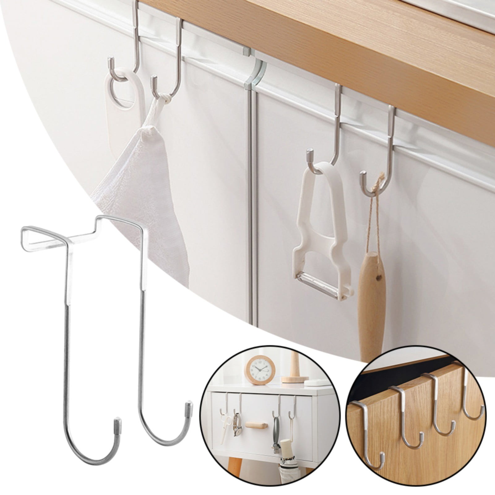 GBAYXJ Over The Door Hooks Over The Door Hanger Sturdy Metal Double ...