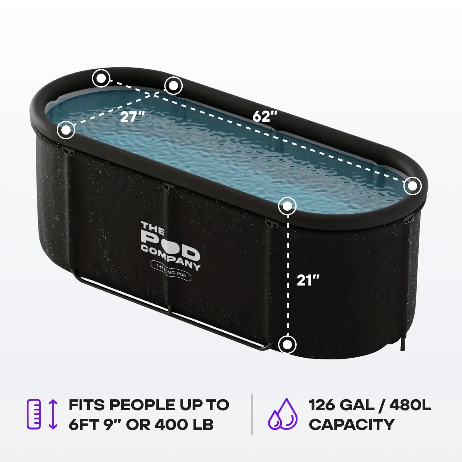 Long Ice Pod for Cold Plunging - Walmart.com