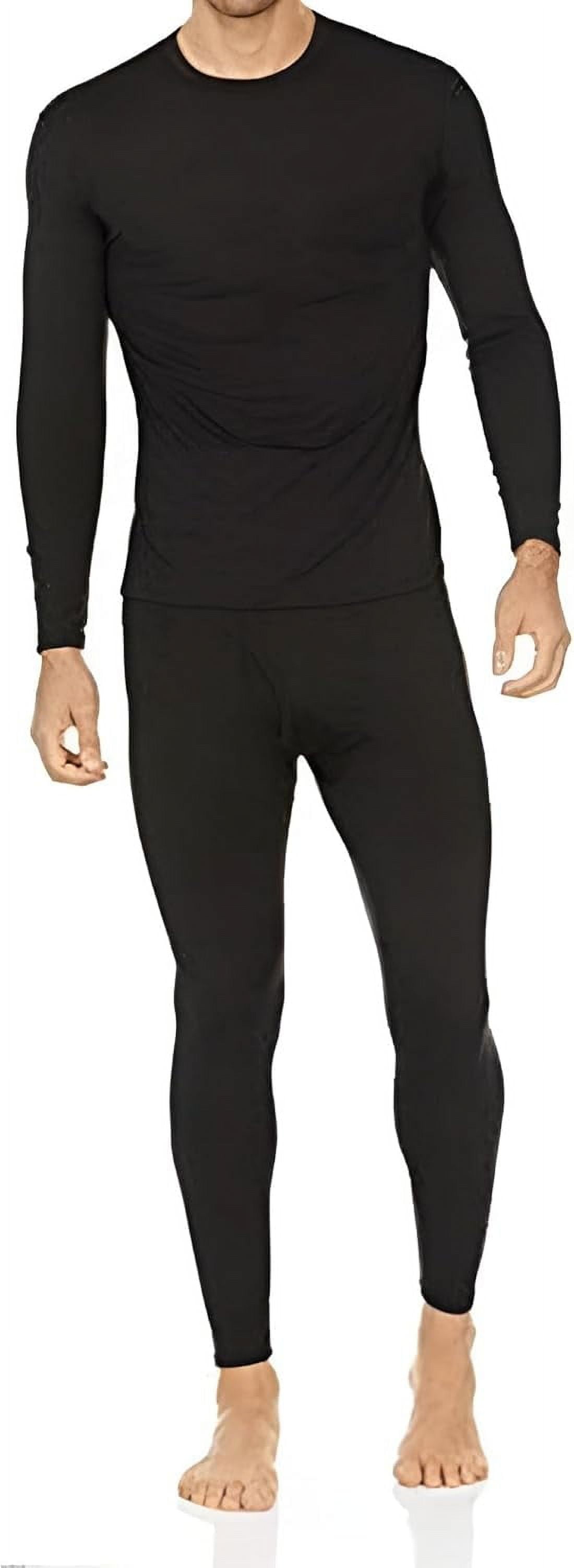 Long Johns Thermal Underwear for Men Fleece Lined Base Layer Set for ...