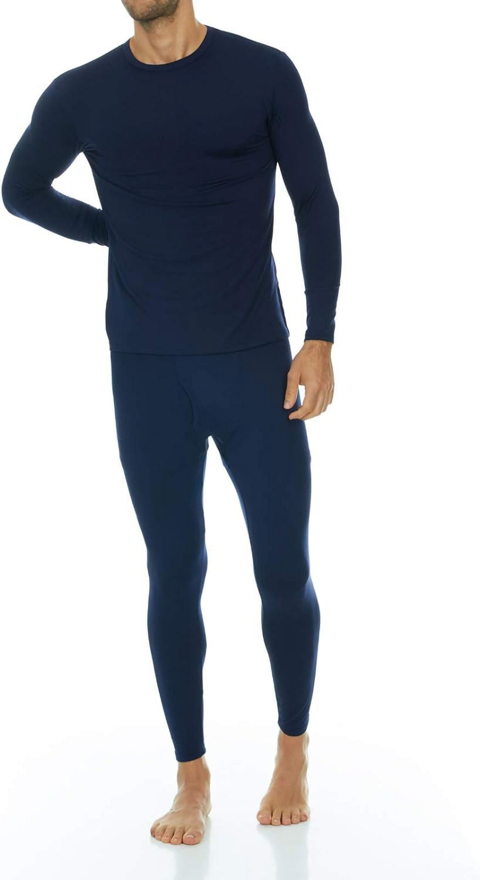 Long Johns Thermal Underwear for Men Fleece Lined Base Layer Set for ...