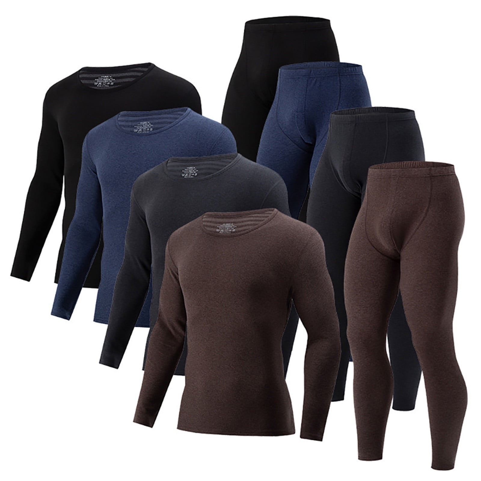 Long Johns Thermal Underwear for Men with Lined,Base Layer Top and ...