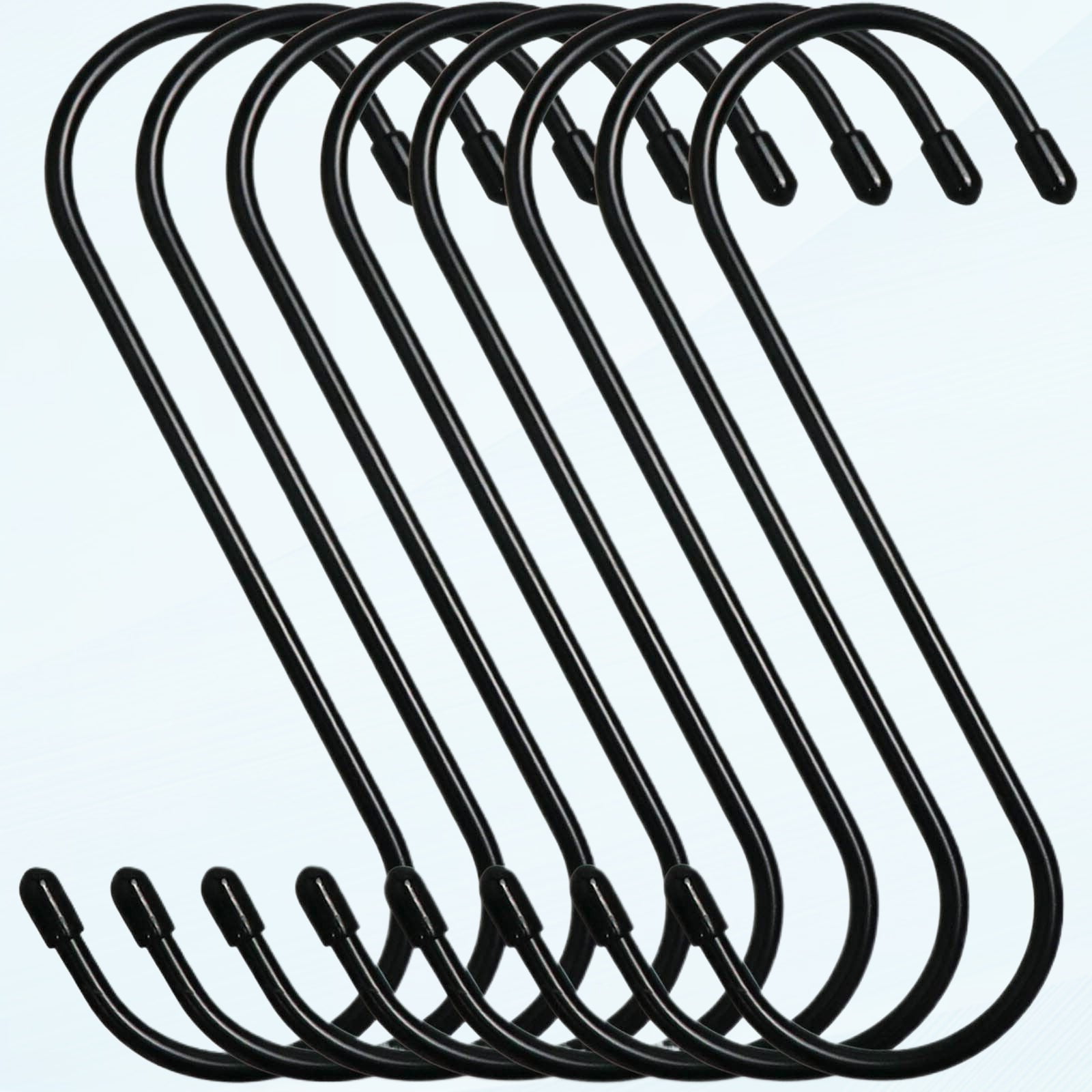 Long Large S Hooks Heavy Duty Hook Extension 6 Inch Black S Hooks ...