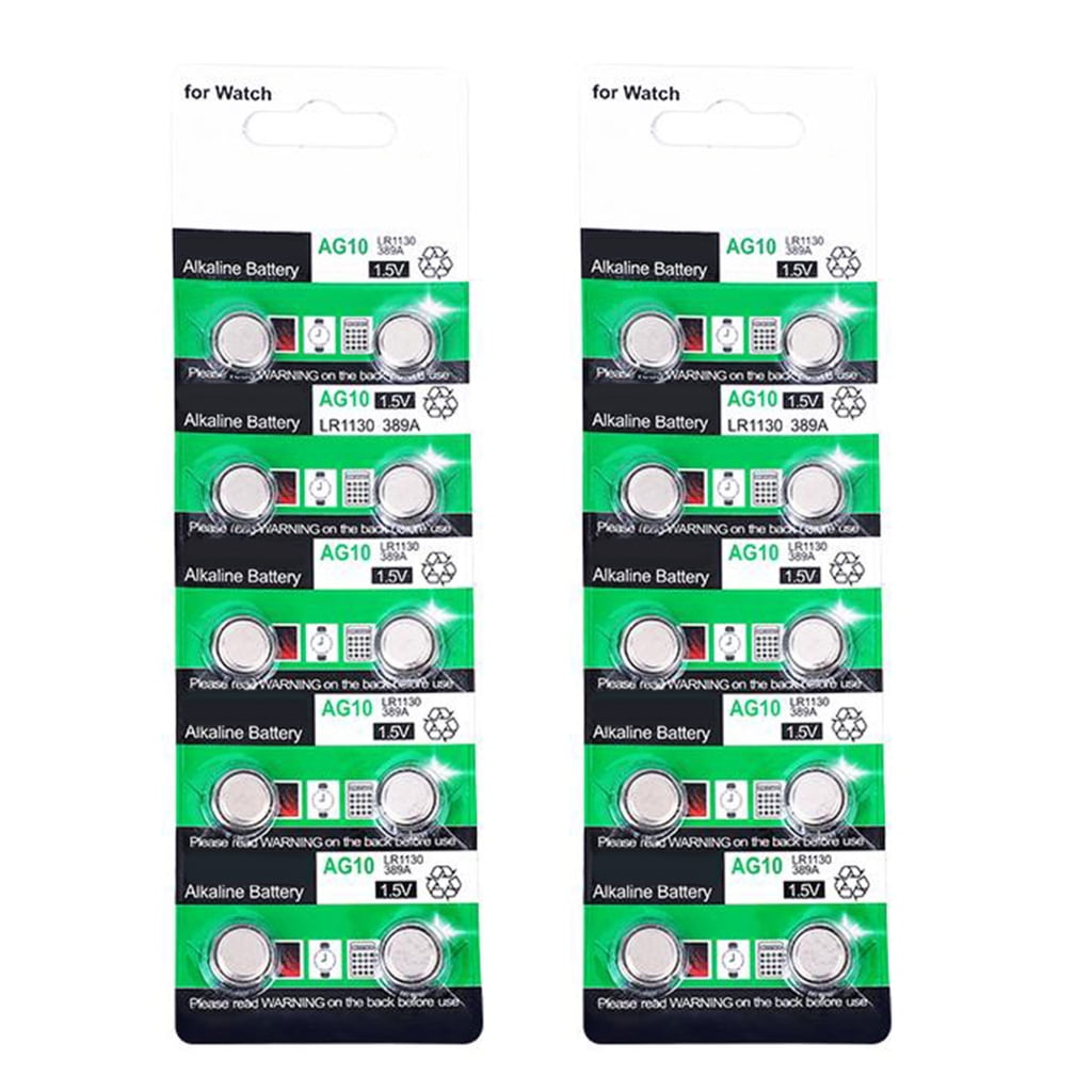 Long Last Power 20/10Piece AG10 1.5V Button Coin Cell Batteries Power ...