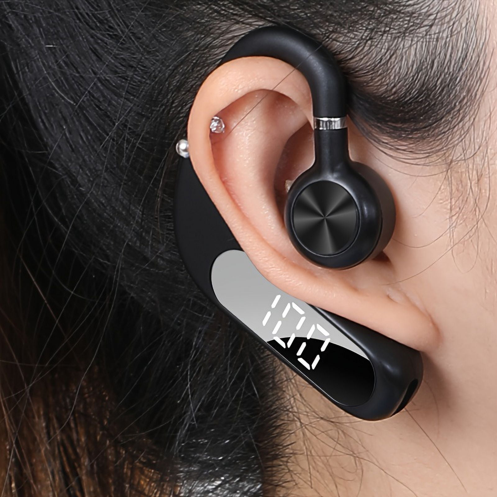 Long-Lasting Battery Wireless Earhook Headphones - Open-Ear Design ...