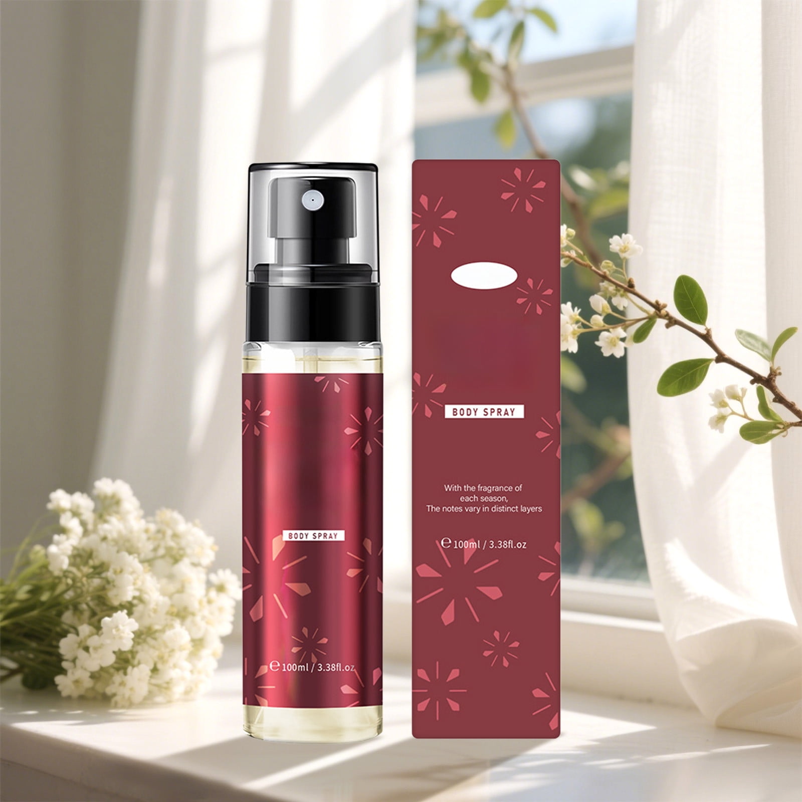 Long Lasting Body Spray - Fresh Deodorant Perfume in Pink/Yellow/Coffee ...