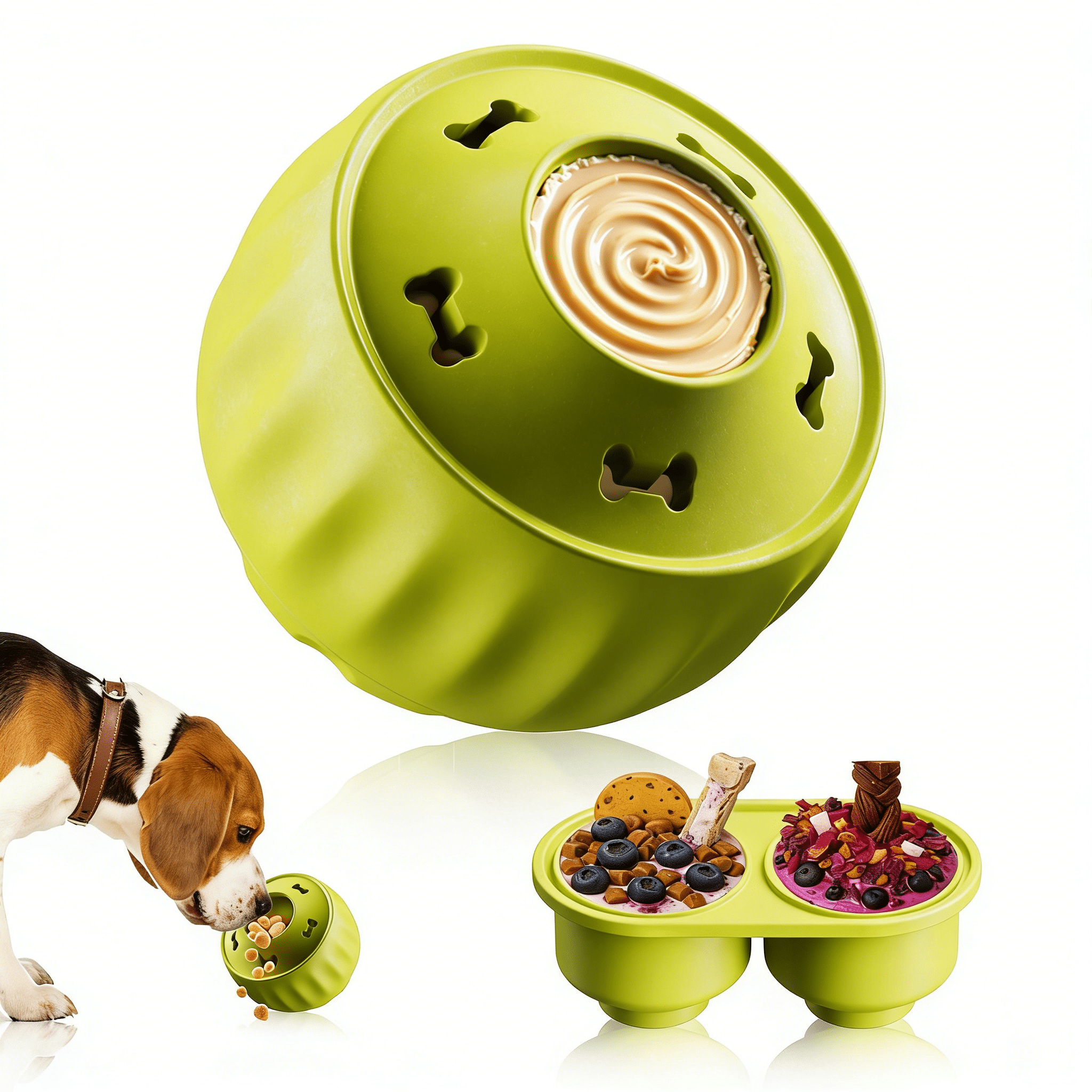 Dog Frozen Treat Toy,Interactive Dog Toys to Keep Them Busy,Freezable ...