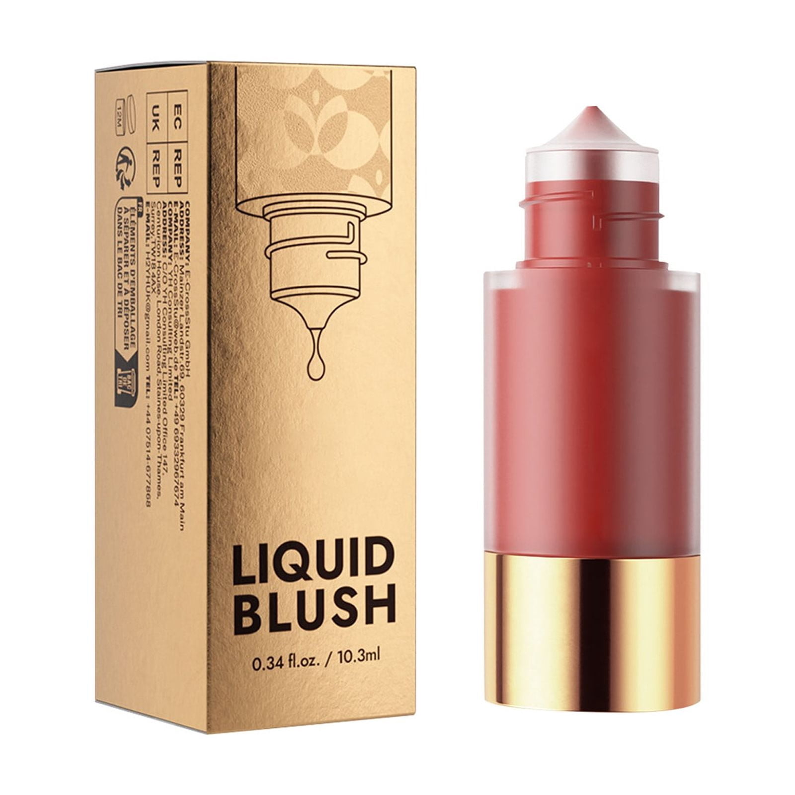 Long-Lasting Liquid Blush with Natural Finish, Lightweight Cream ...