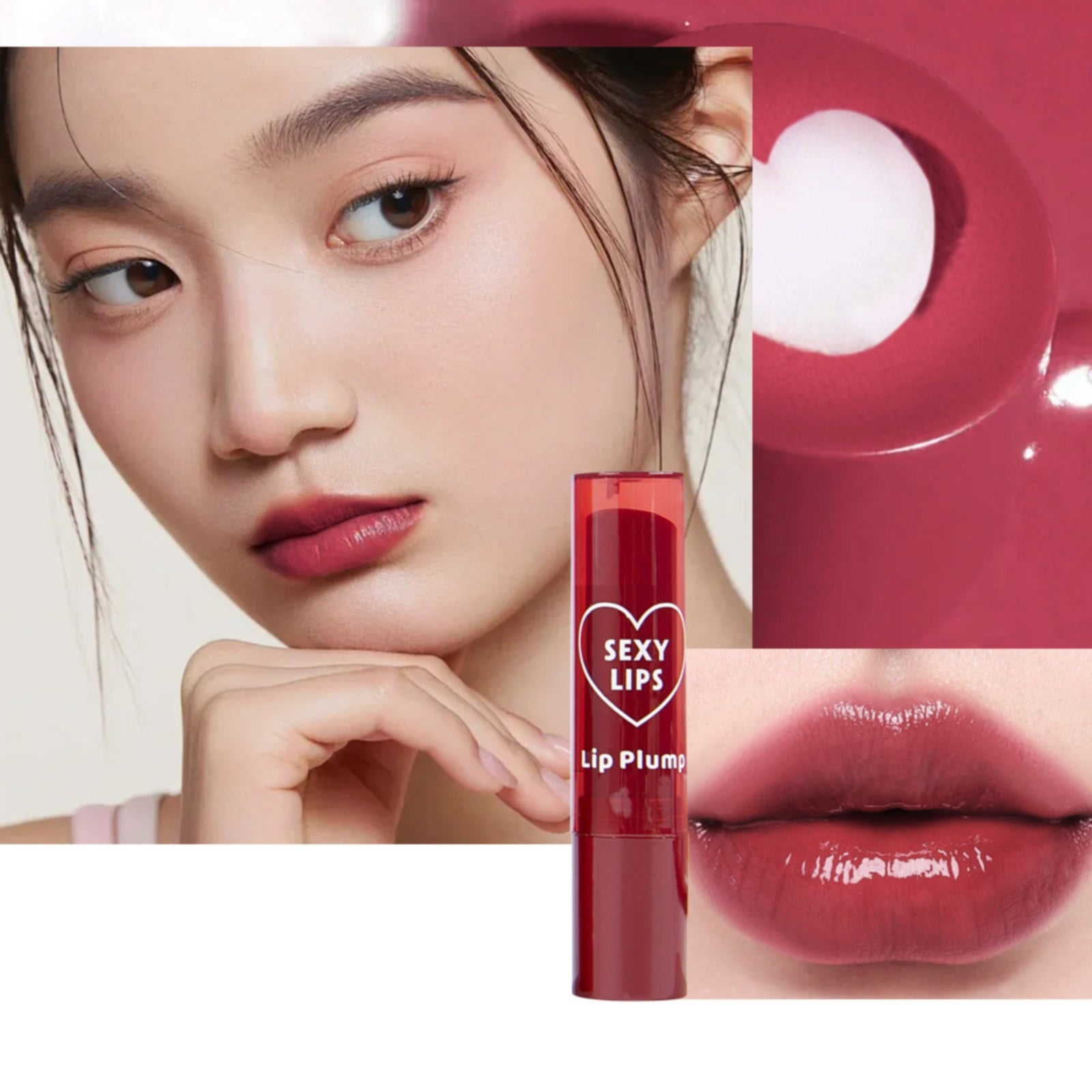 Long Lasting Locking Sandwich Heart Shaped Moisturizing Lip Balm Lip ...