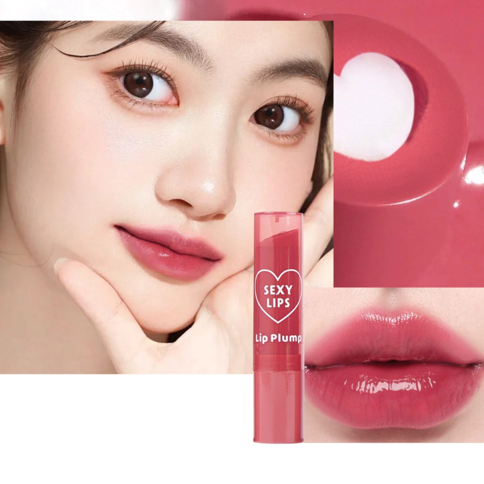 Long Lasting Locking Sandwich Heart Shaped Moisturizing Lip Balm Lip ...