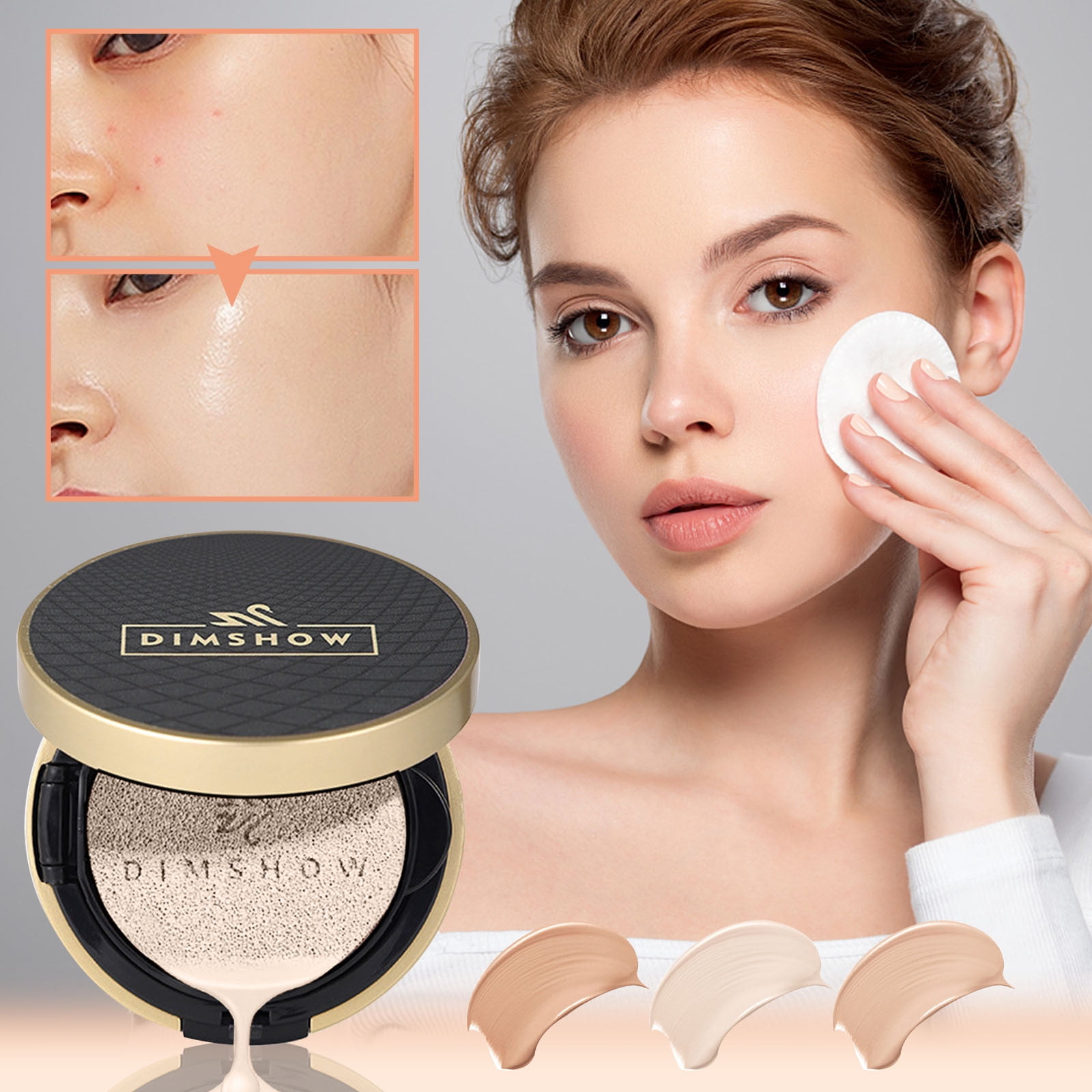 Long Lasting Makeup Liquid Foundation, Skin Color Brightening Cream ...