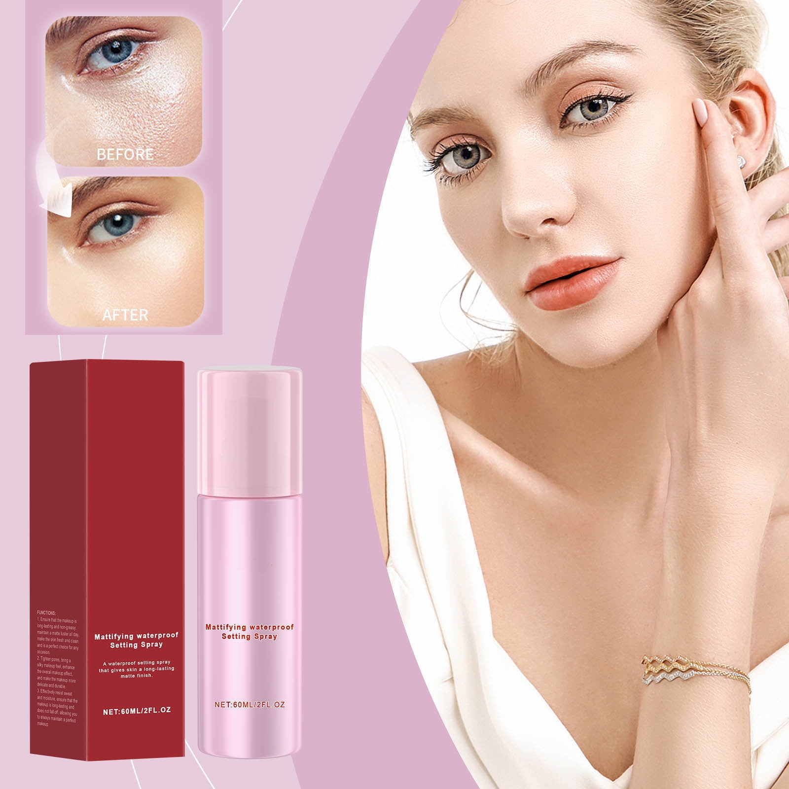 Long Lasting Mattifying Setting Spray: Formula For Fresh Makeup And ...