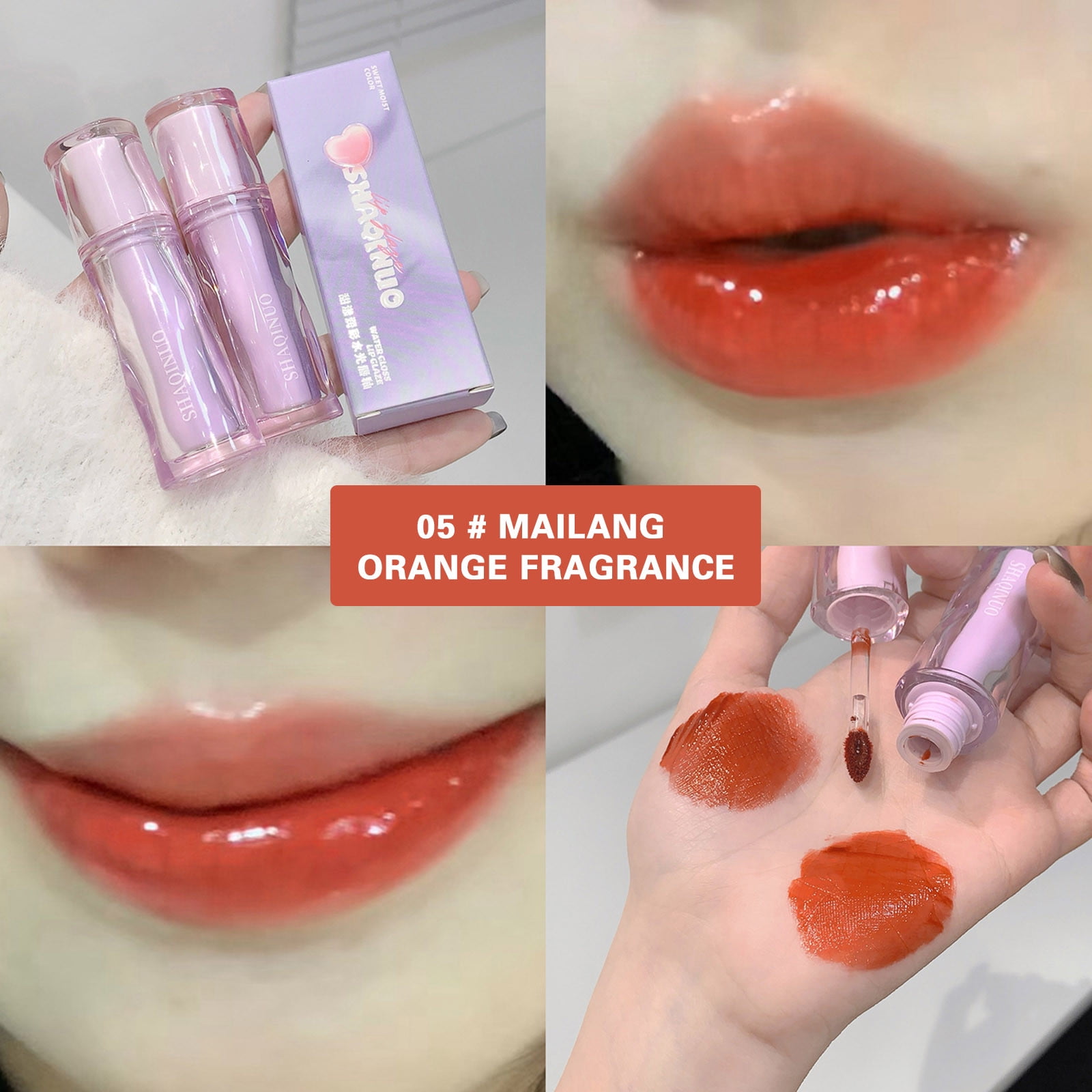 Long Lasting Moisturizing Lip Gloss, Mini Lip Oil Gloss 3ml, Portable ...