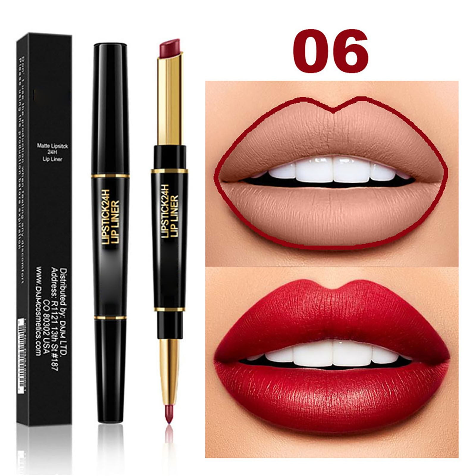 Long-Lasting Multi-Use Lipstick, 1-Pencil Design, Pigmented Stain ...