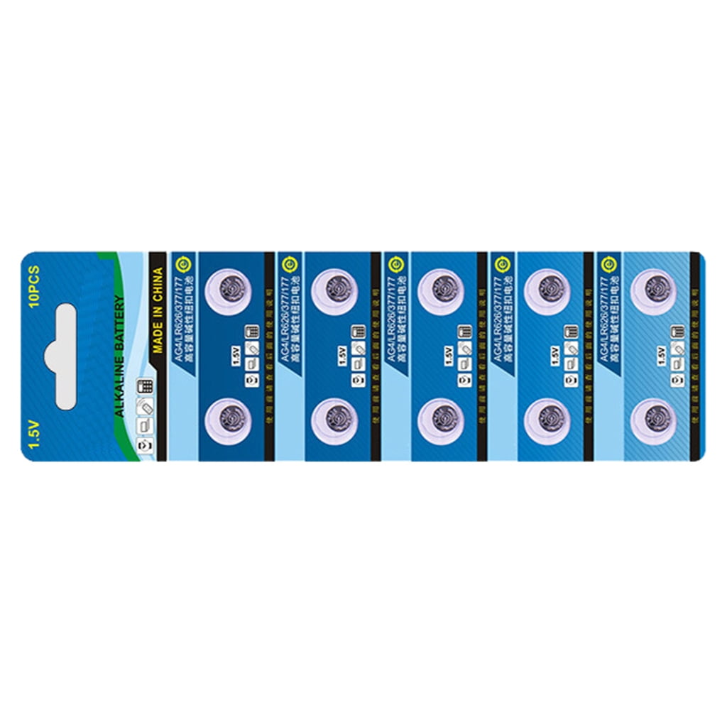 Long Lasting Power 20/10Piece AG4/LR626/377 Alkaline Button Coin Cell ...