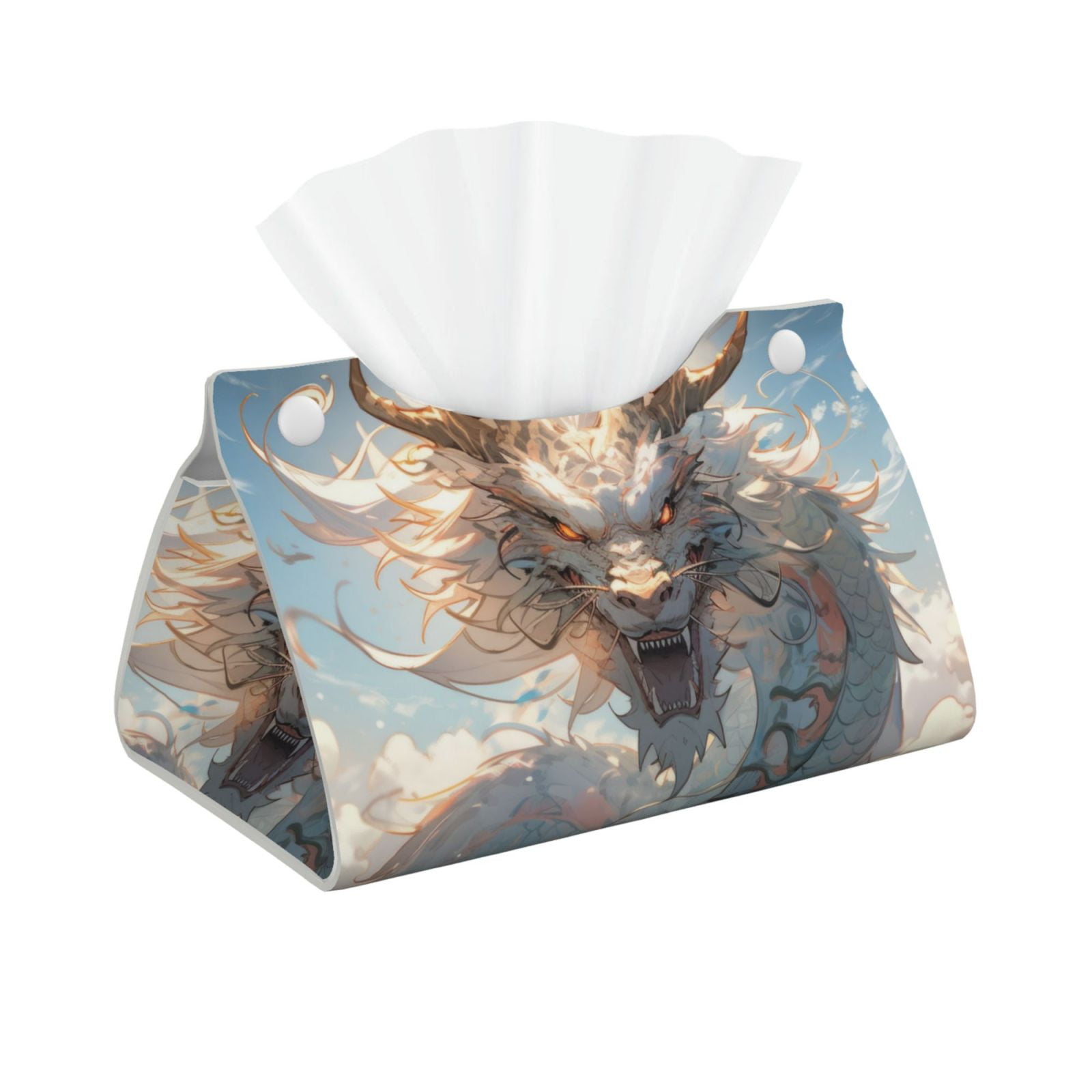 Long Leather Tissue Box Cover - Tissue Box Holder Decorative, Cool ...