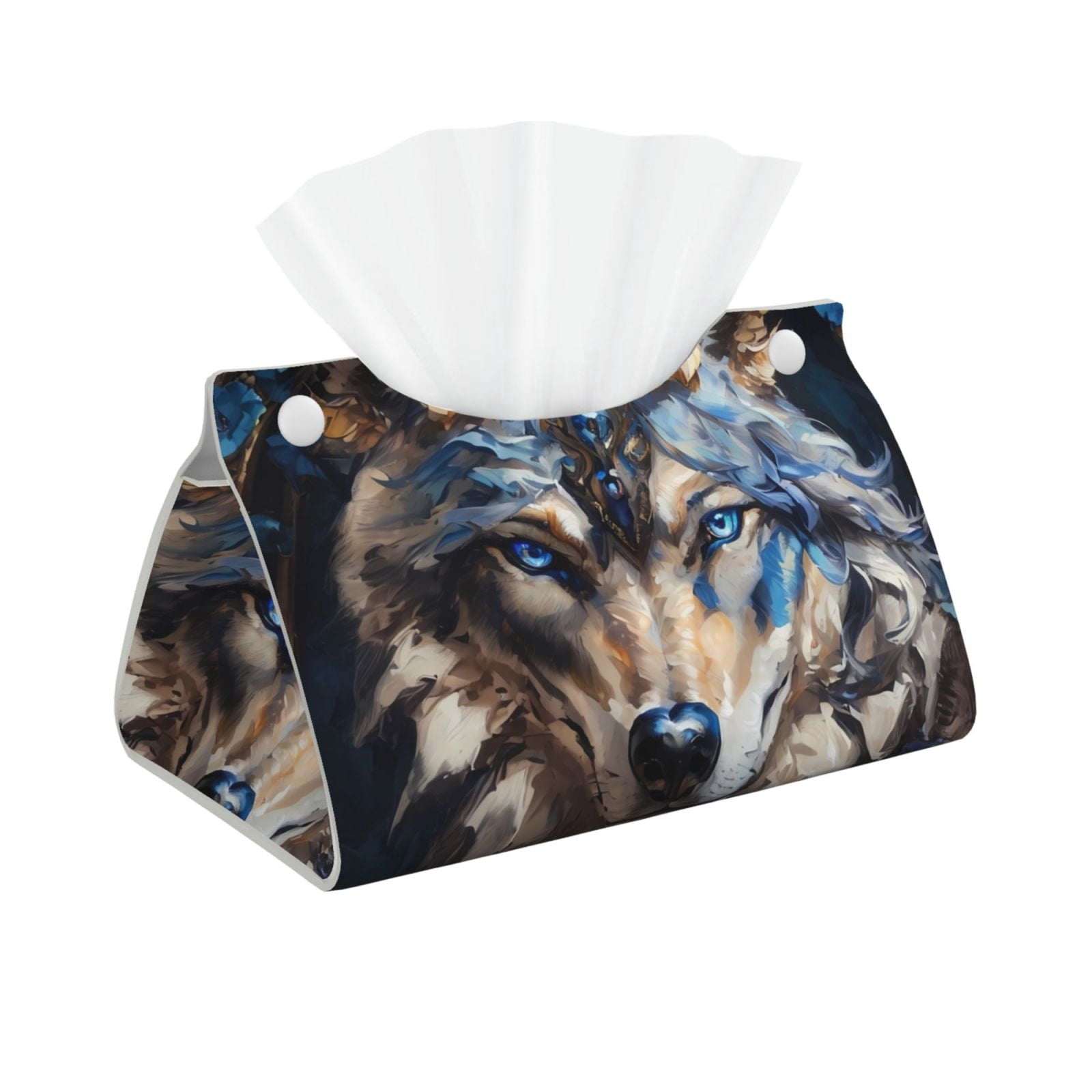 Long Leather Tissue Box Cover - Tissue Box Holder Decorative, Vintage ...