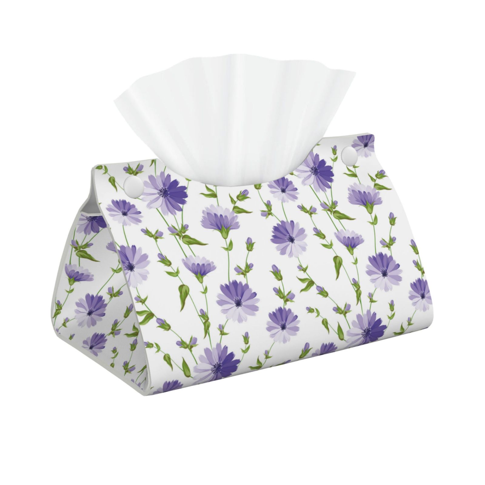 Long Leather Tissue Box Cover - Tissue Box Holder Decorative, Purple ...