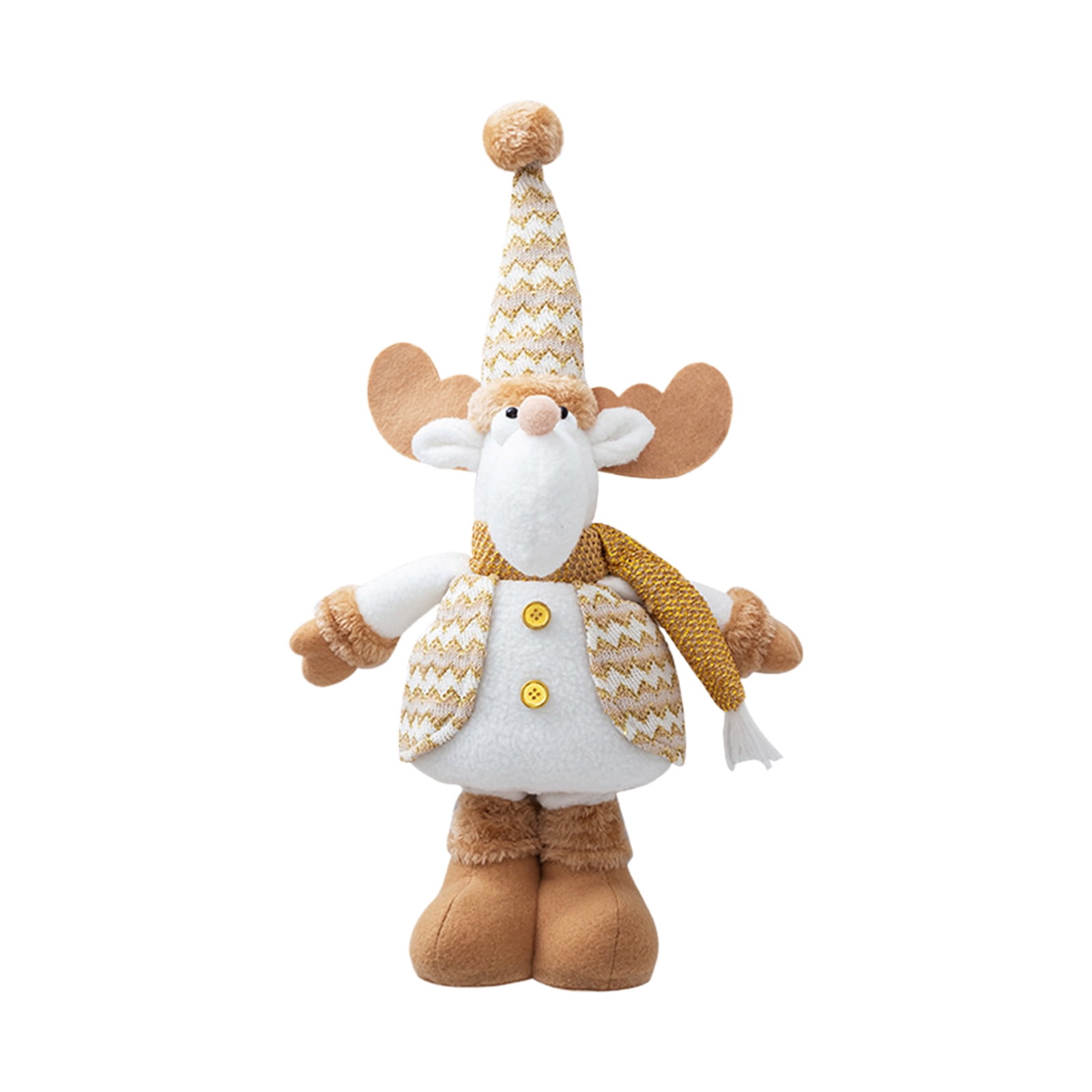 Long Legs Santa Claus Figure Ornaments,Standing Snowman Stretchable Leg ...