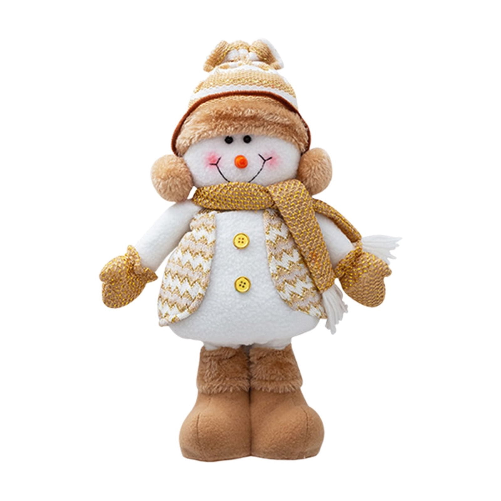 Long Legs Santa Claus Figure Ornaments,Standing Snowman Stretchable Leg ...