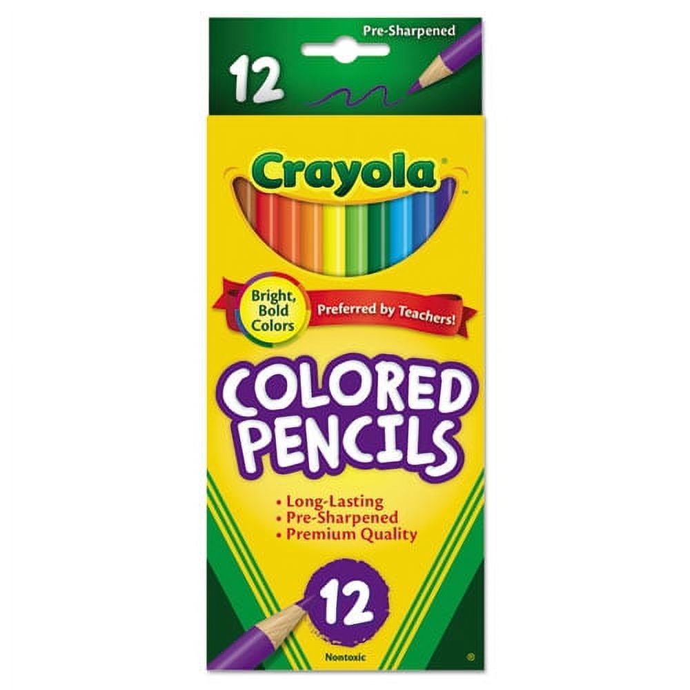Long-Length Colored Pencil Set, 3.3 Mm, 2b (#1), Assorted Lead/barrel ...