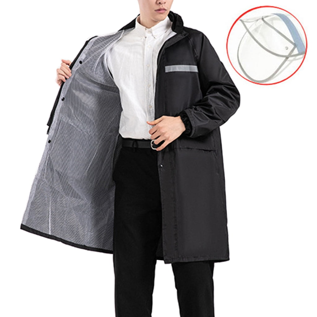 Long Length Fluorescent Work Coat High Visibility Workwears Concealed ...
