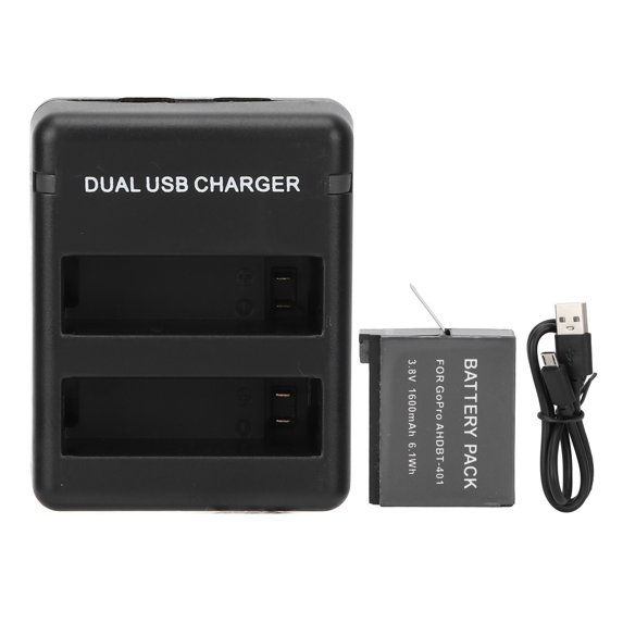 Long,Life 1600mAh Battery USB Dual Charger Kit, Power Bank Compatible ...