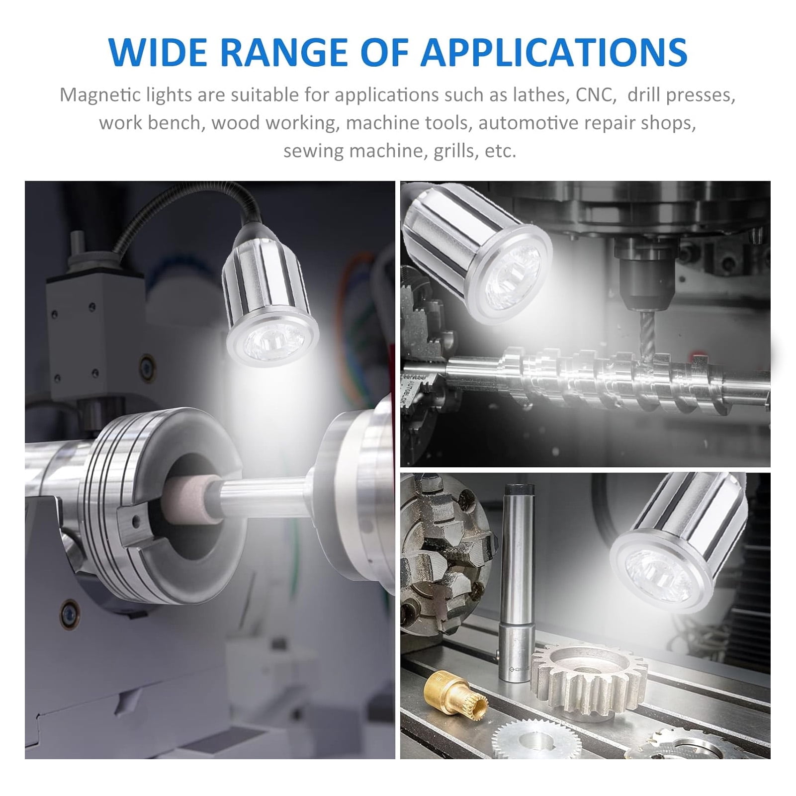 Long,Life LED Shop Light With Magnetic Mount, Flicker,Free 6500K White ...