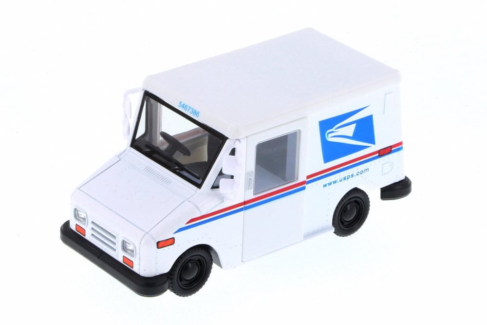 Kinsfun Postal Delivery Vehicle, Diecast Model Replica, White, 1/34 ...