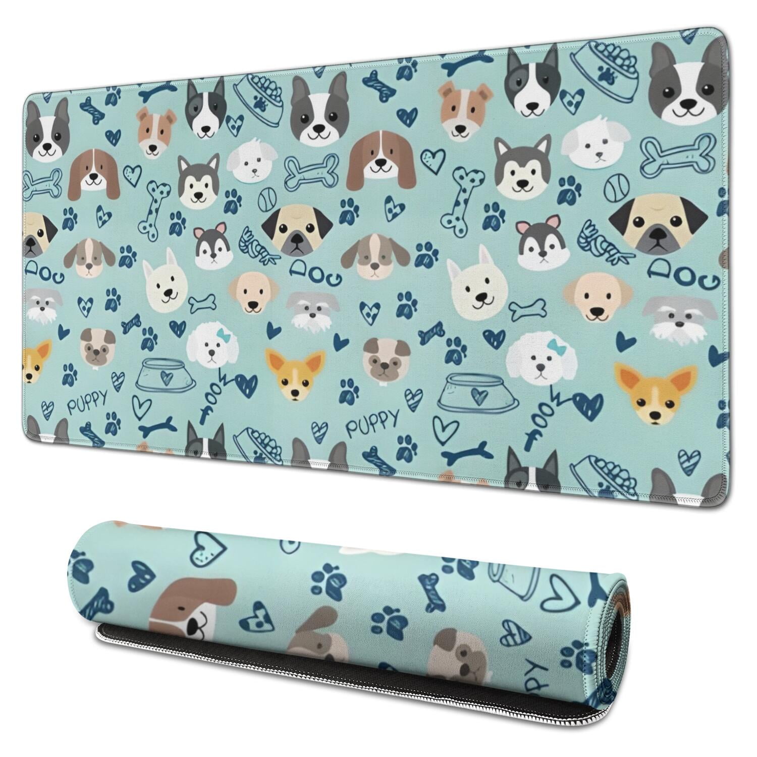 Long Mouse Pads for Desk,Akita Dog Beagle Bulldog Rottweiler Dachshund ...
