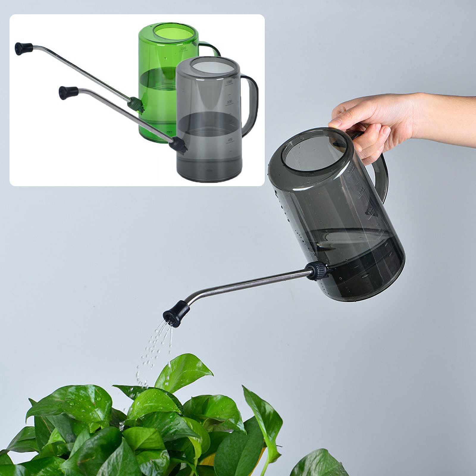 Long Mouth Garden Watering Pot, Stainless Steel Construction, Extended ...
