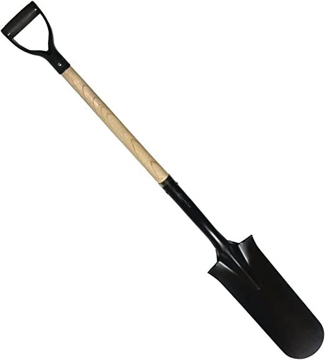 Free Shipping! Long Narrow Nose Drain Spade Shovel (Black) - Walmart ...