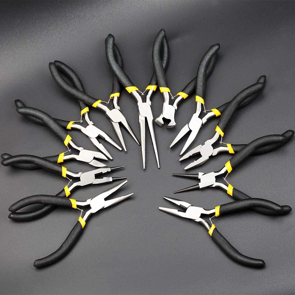 Long Nose Pliers 5 Inches Mini Fine Chain Nose Pliers For Hard To Reach ...