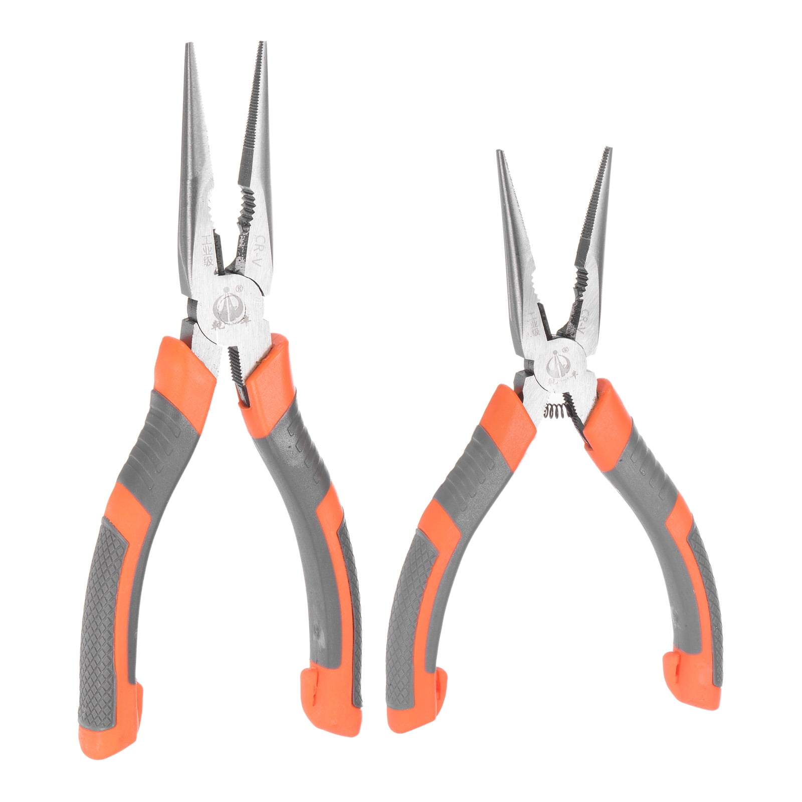 Long Nose Pliers Set 8"/6" Needle Nose Pliers with Wire Cutters Comfort ...