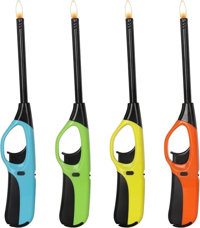 Long Nozzle Candle Lighters Refillable Butane Torch,Ideal for BBQ ...