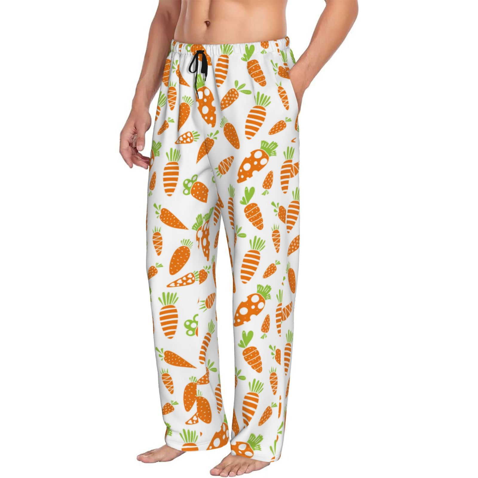 Long Pajama Pants for Men, Beautiful Carrot Comfort Mens Bottoms Sleep ...