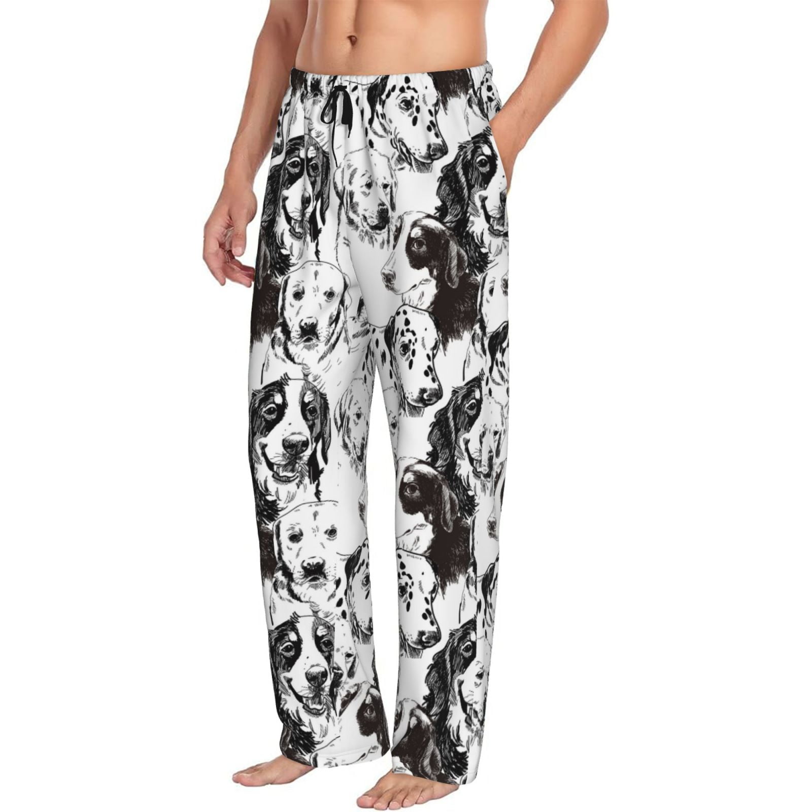 Long Pajama Pants for Men, Labrador Retriever Dog No.1001 Comfort Mens ...