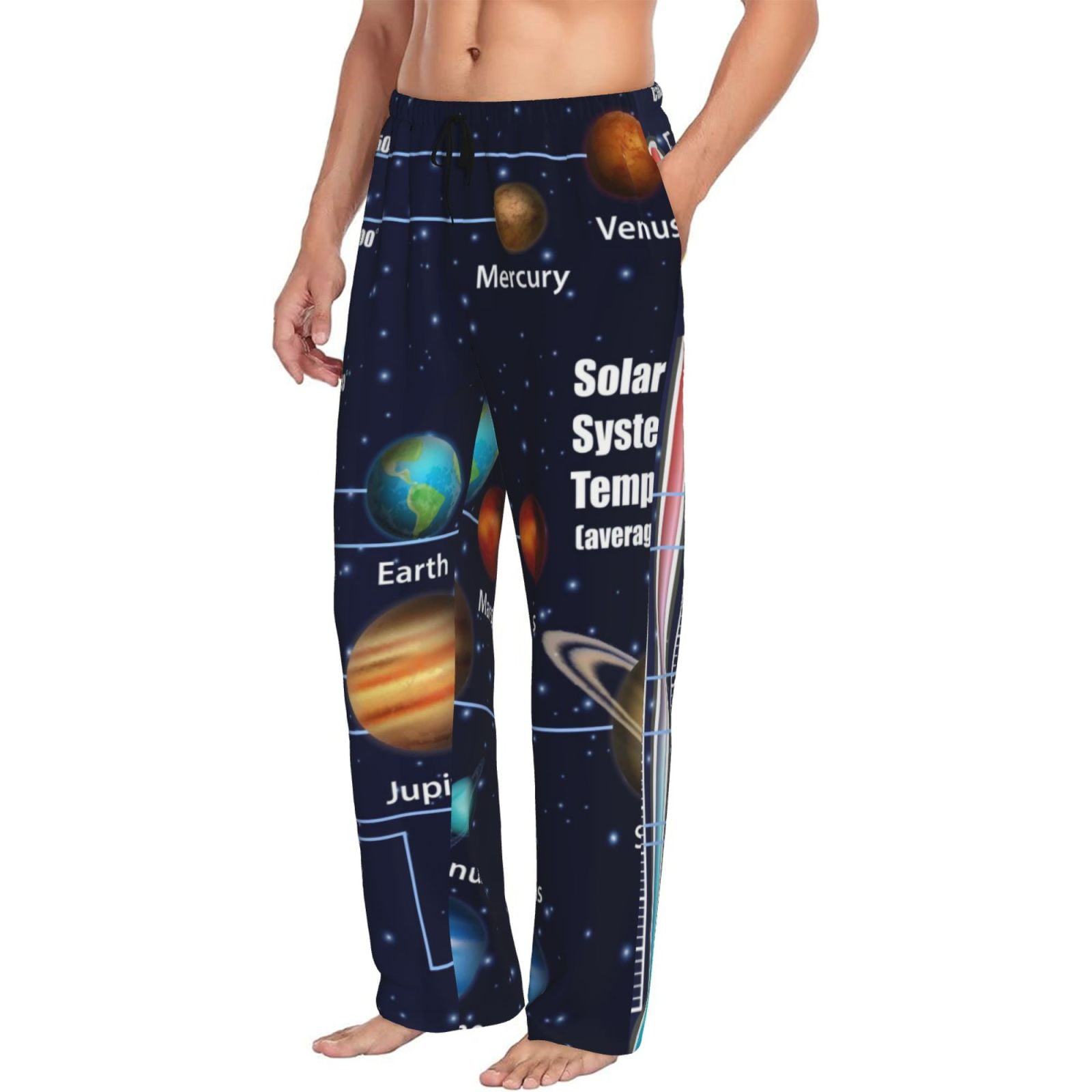 Long Pajama Pants for Men, Solar System Temperatures Diagram Comfort ...