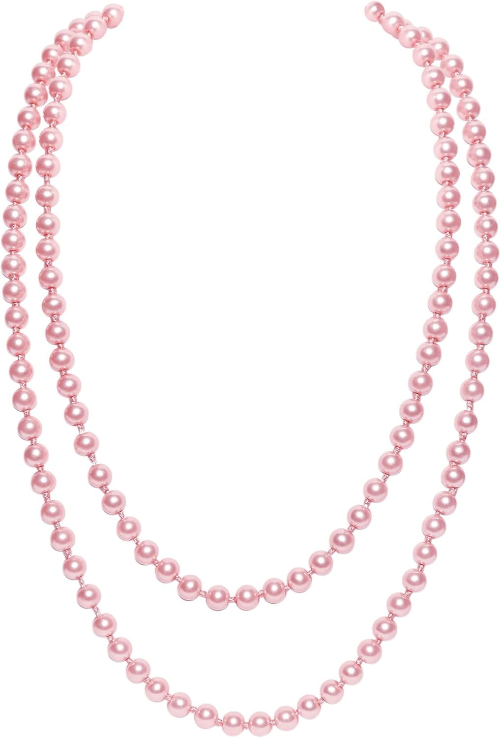 Long Pearl Necklace Faux Pearls Necklace Set Beaded Long Pearls ...