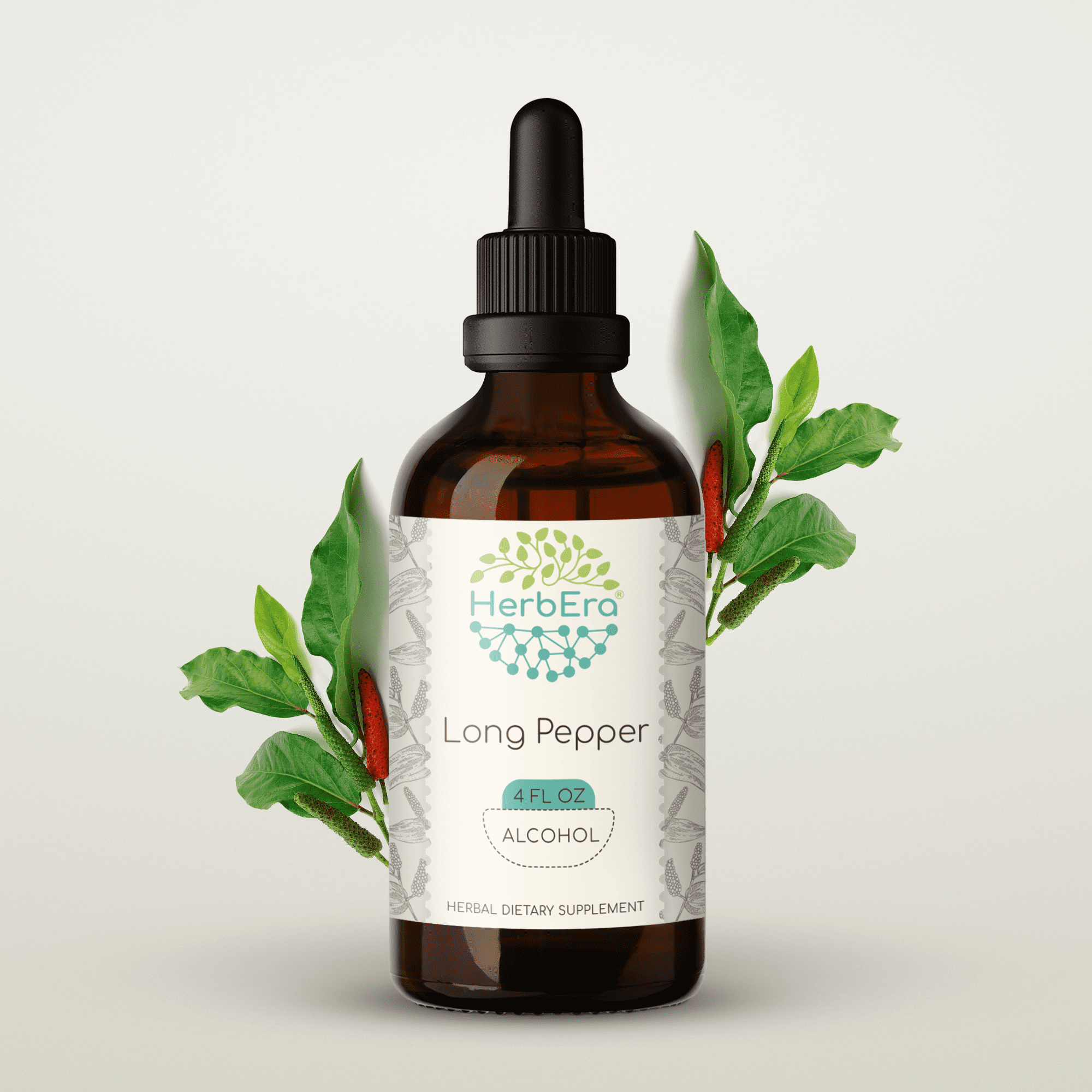 Long Pepper Alcohol Herbal Extract Tincture, Super-Concentrated Organic ...