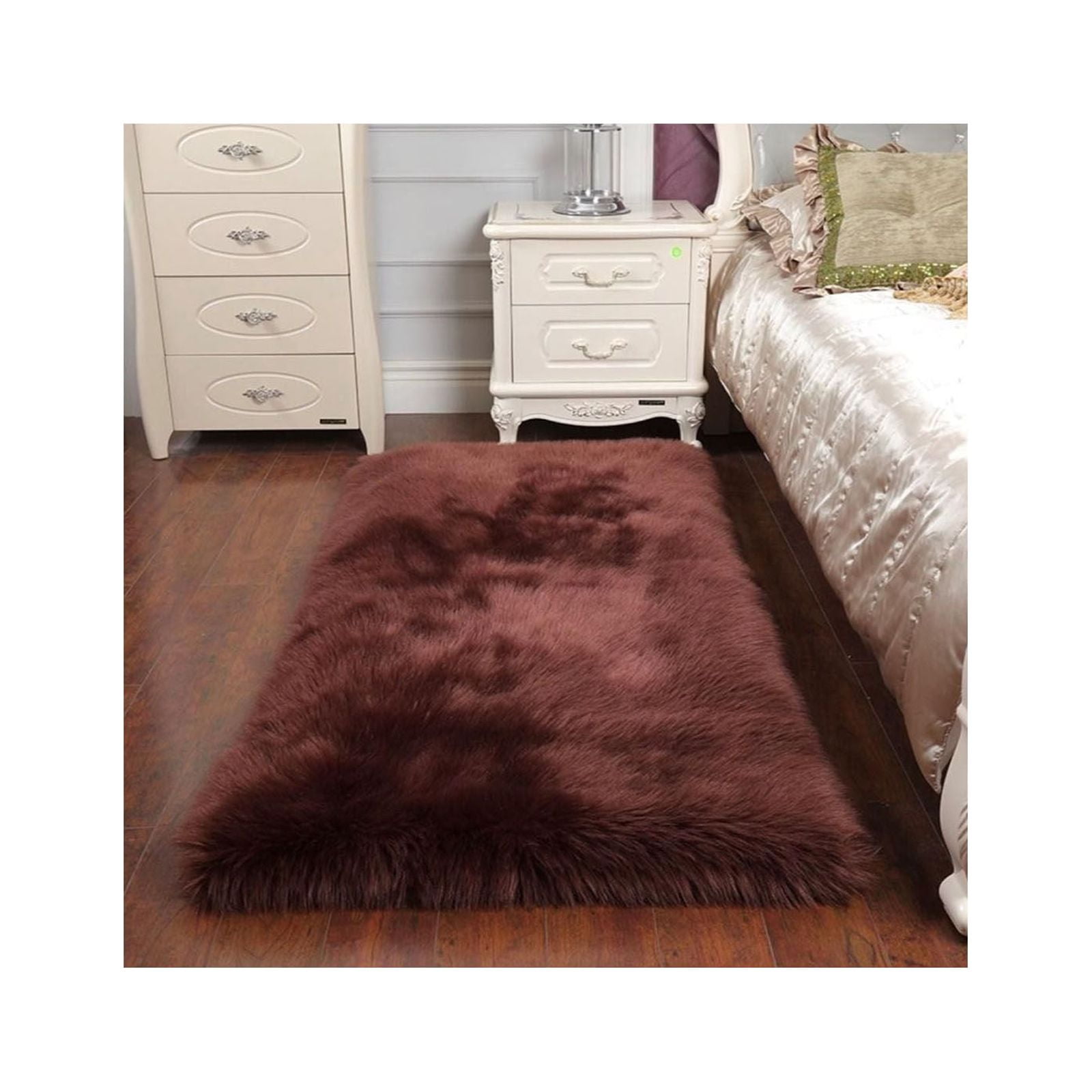 Long Pile Carpet Fluffy Rugs, Extra Soft Cozy Artificial Sheepskin ...