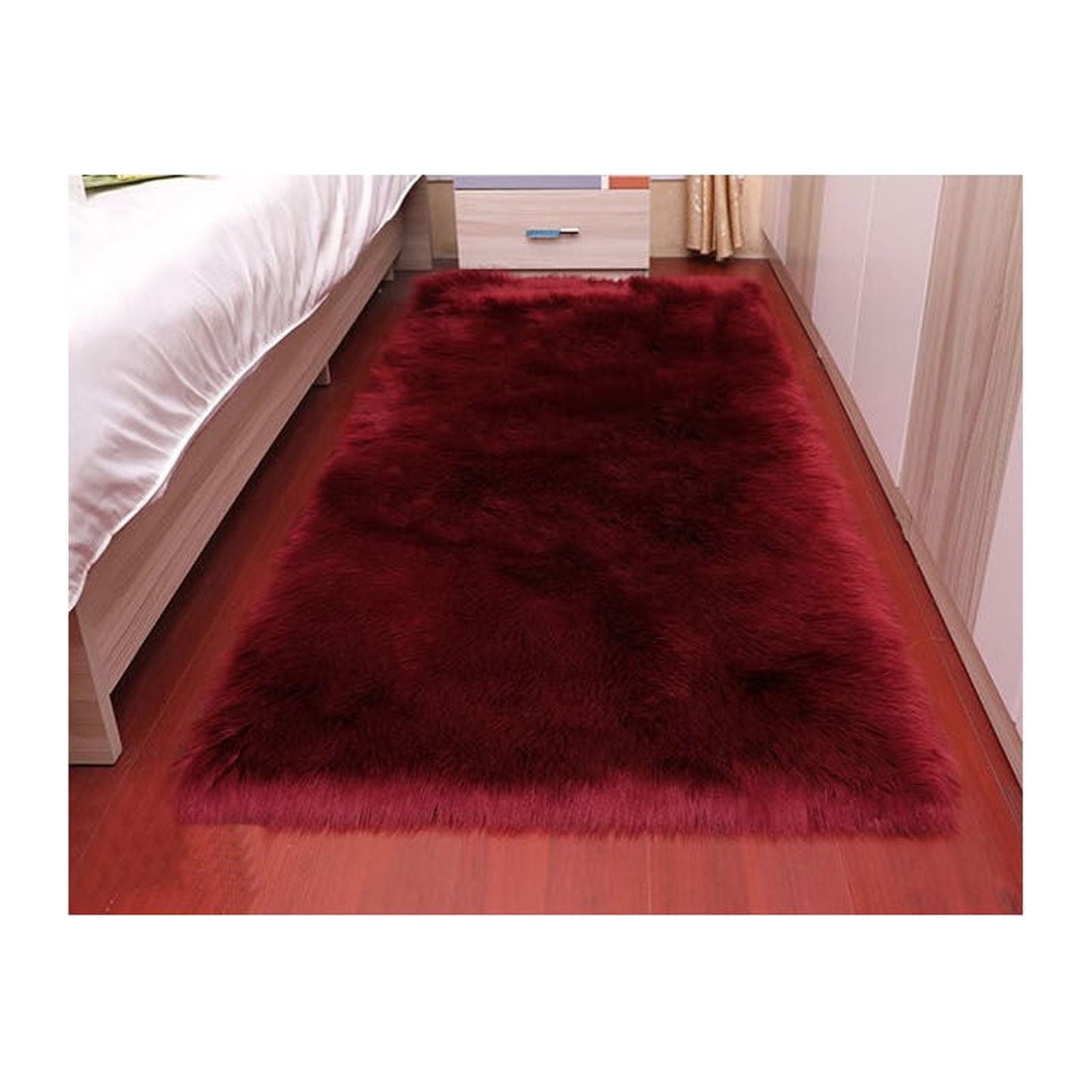 Long Pile Carpet Fluffy Rugs, Extra Soft Cozy Artificial Sheepskin ...