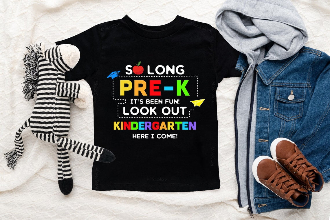 So Long Pre-K Graduation, Back To School Shirt, Graduation Pre-K Gift ...