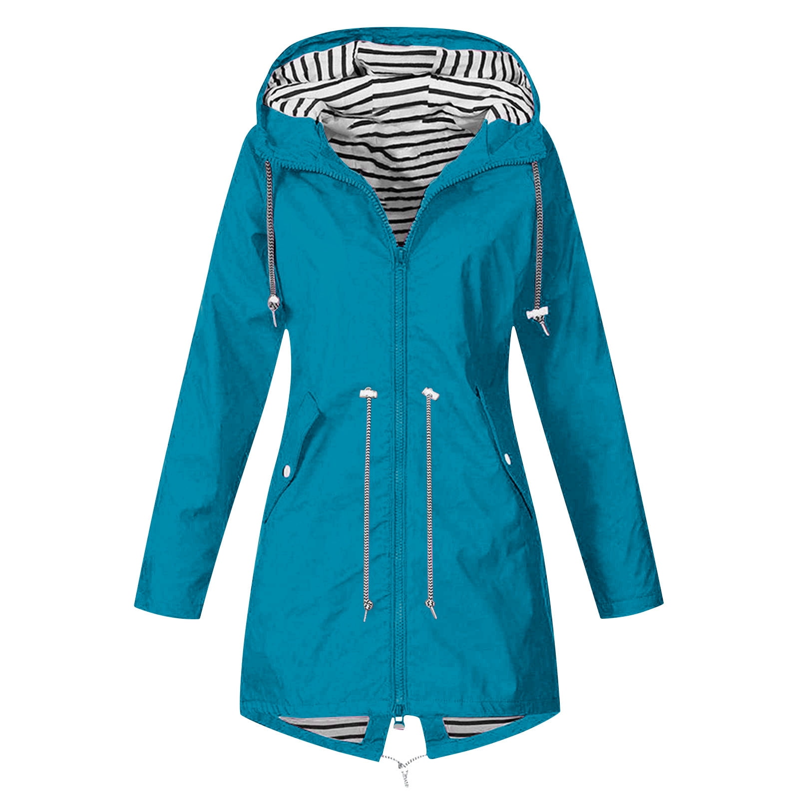 Long Rain Jacket Women Waterproof with Hood Rain Coat 2023 Clearance ...