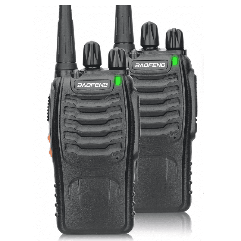 Long Range 2-Way Radios with Earpieces, 2 Pack Rechargeable UHF Walkie ...